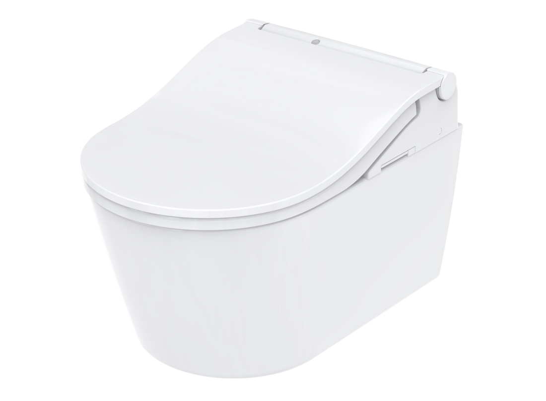 TOTO Komplettset Washlet RW auto flush Dusch-WC, weisse leiste inkl ...